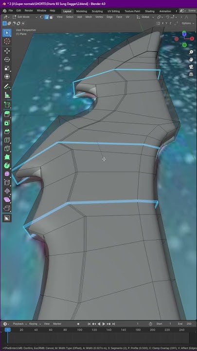 Model This Beautiful Dagger In Blender #3dmodeling #sololeveling #shorts - YouTube