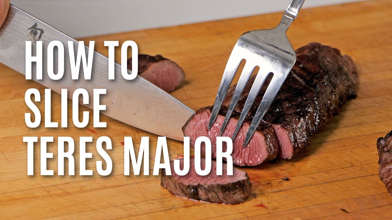 How to Slice Terrace Major | Shoulder Tender Tips - YouTube