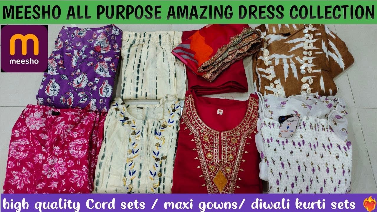 MEESHO 🥰లో just Launched dresses collections👌in Budget all Sizes లో 🤗 ...