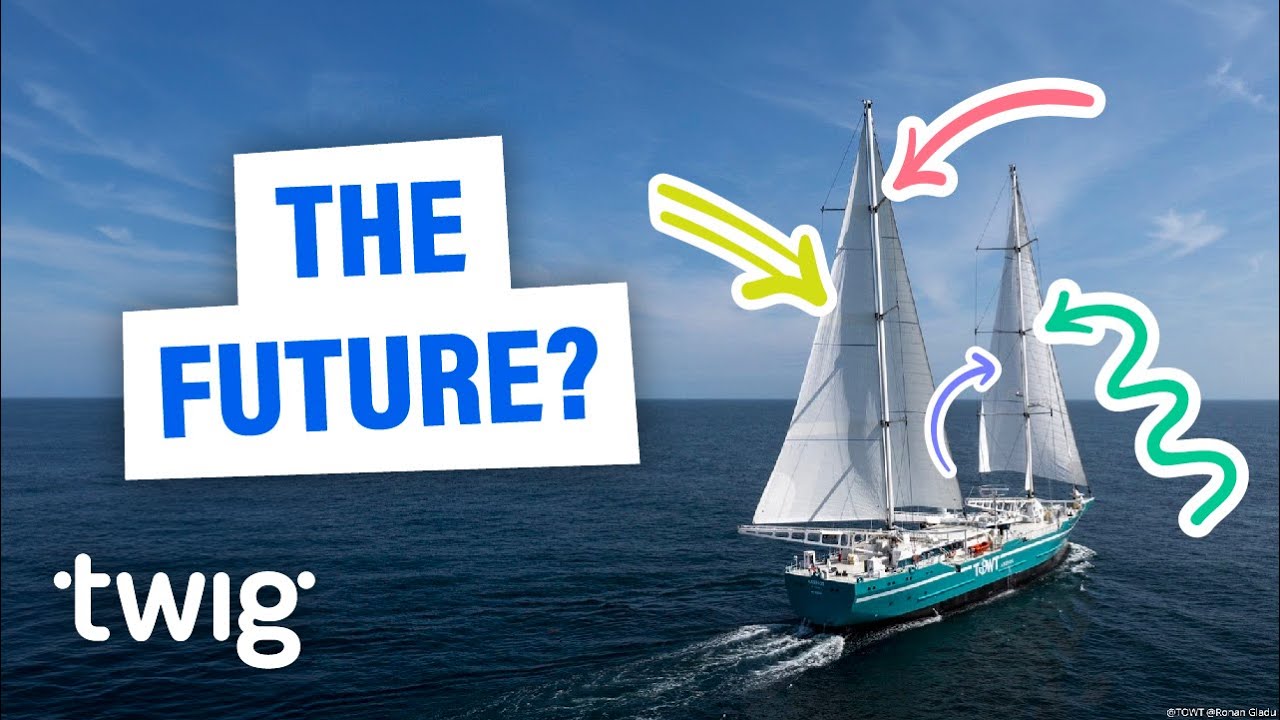 World’s Largest Cargo Ship with SAILS - YouTube