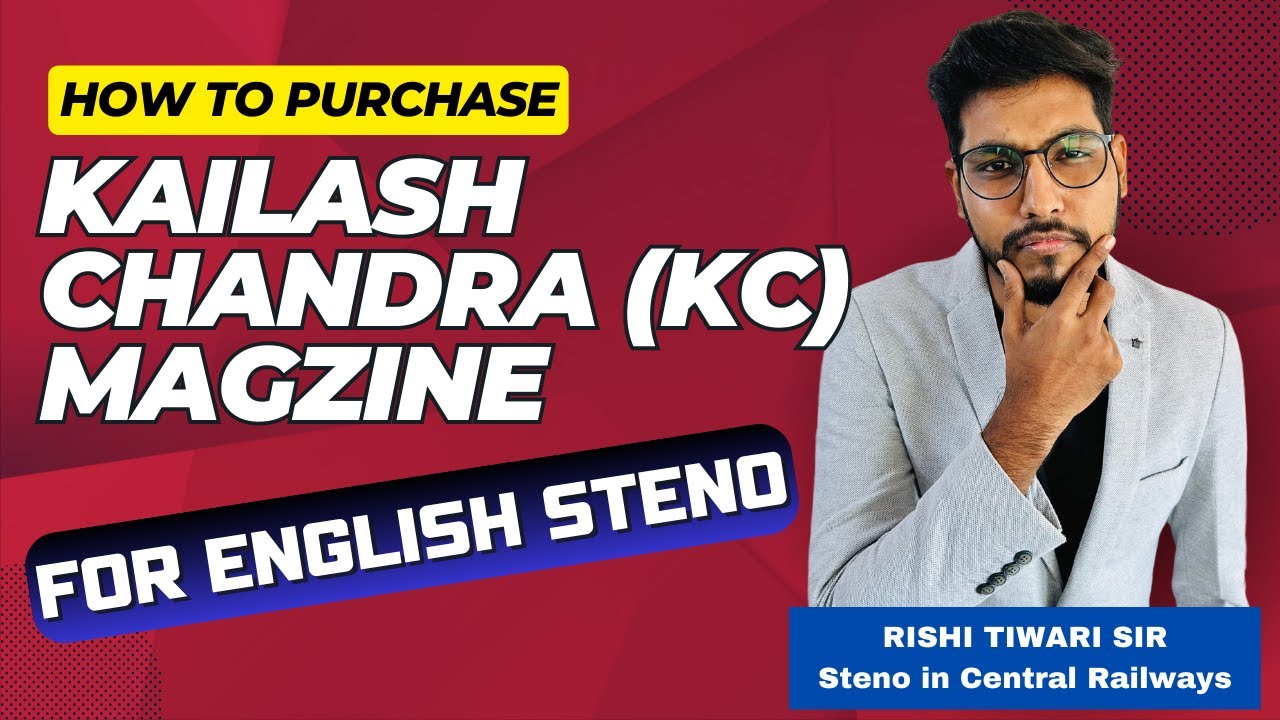 How to purchase Kailash Chandra Volumes to learn English Shorthand ...