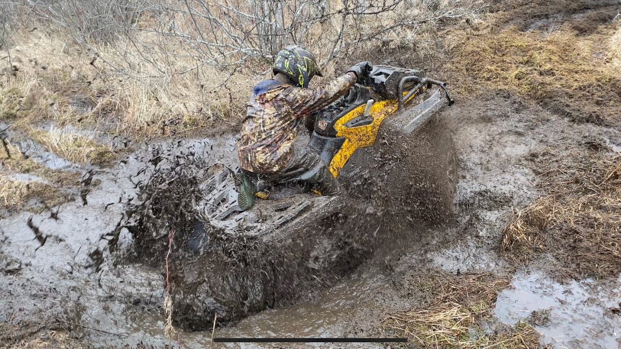 SENDING THE CAN-AM 650 IN THICK MUD!!! (FULL SEND!!) - YouTube