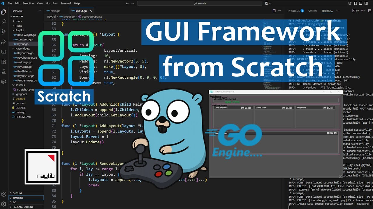 Building a GUI Framework in Go | Game Engine Development from Scratch ...