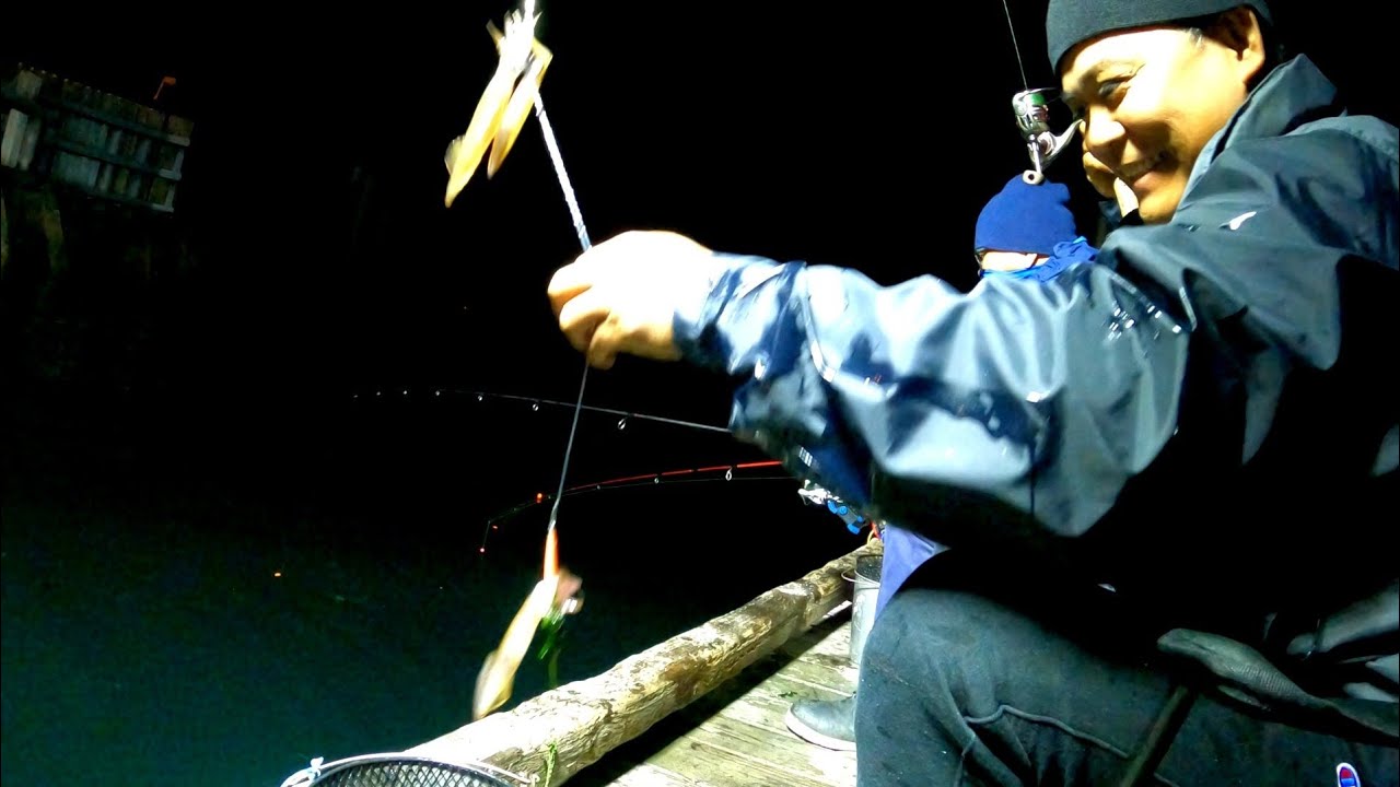 Steilacoom Pier: Squidding at puget sound. It's on 🔥. - YouTube