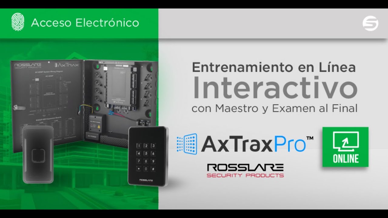 Certificación Control de acceso AxtraxPro Rosslare - YouTube
