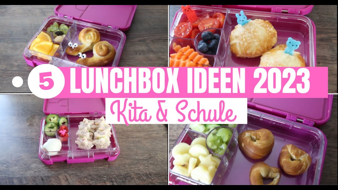 5 EINFACHE LUNCHBOX IDEEN 2023| SNACK IDEEN| KITA & SCHULE| Fräulein ...