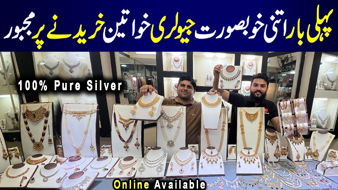 Silver Jewellery With Real Stone | Bridal Jewellery | Pakistani ...