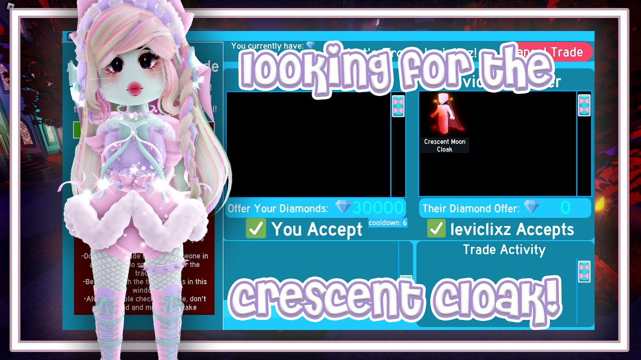LOOKING FOR THE CRESCENT MOON CLOAK 🌙 | Royale High - YouTube
