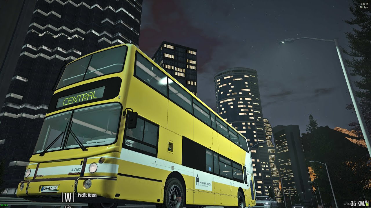 GTA 5 Funchal Madeira Tourism Bus Mod Volvo ALX 400 Sounds and Rodoeste ...