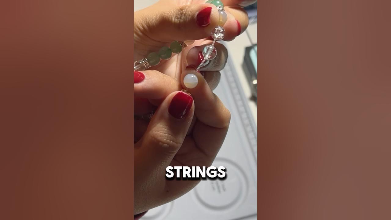 If you are making beaded bracelets ALWAYS double up in your string! 🙂‍↕️ - YouTube