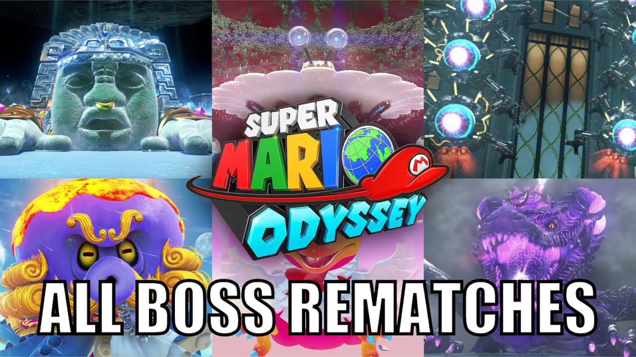 Super Mario Odyssey All Boss Rematches - YouTube