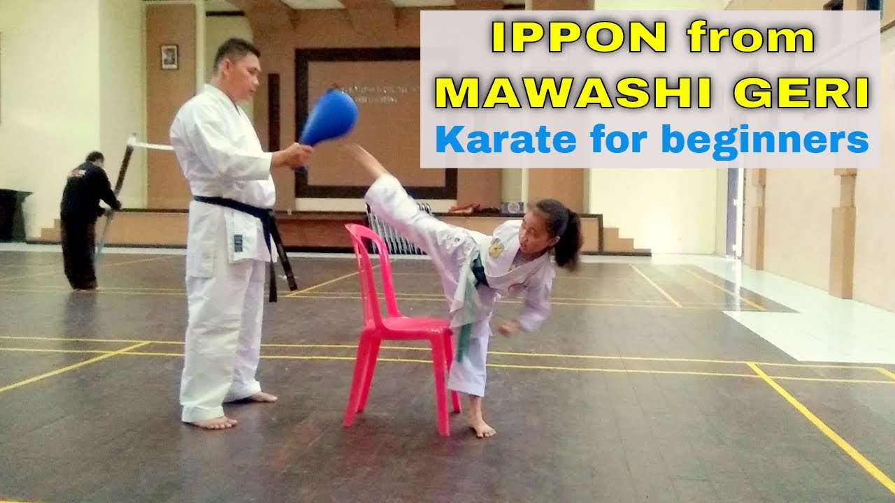 Mawashi geri kick, how to learn basic kick for beginners. - YouTube