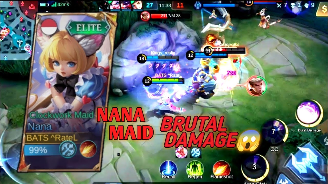 CLOCKWORK MAID "NANA"\GAMEPLAY NANA MID LANE SOLO RANKED - YouTube