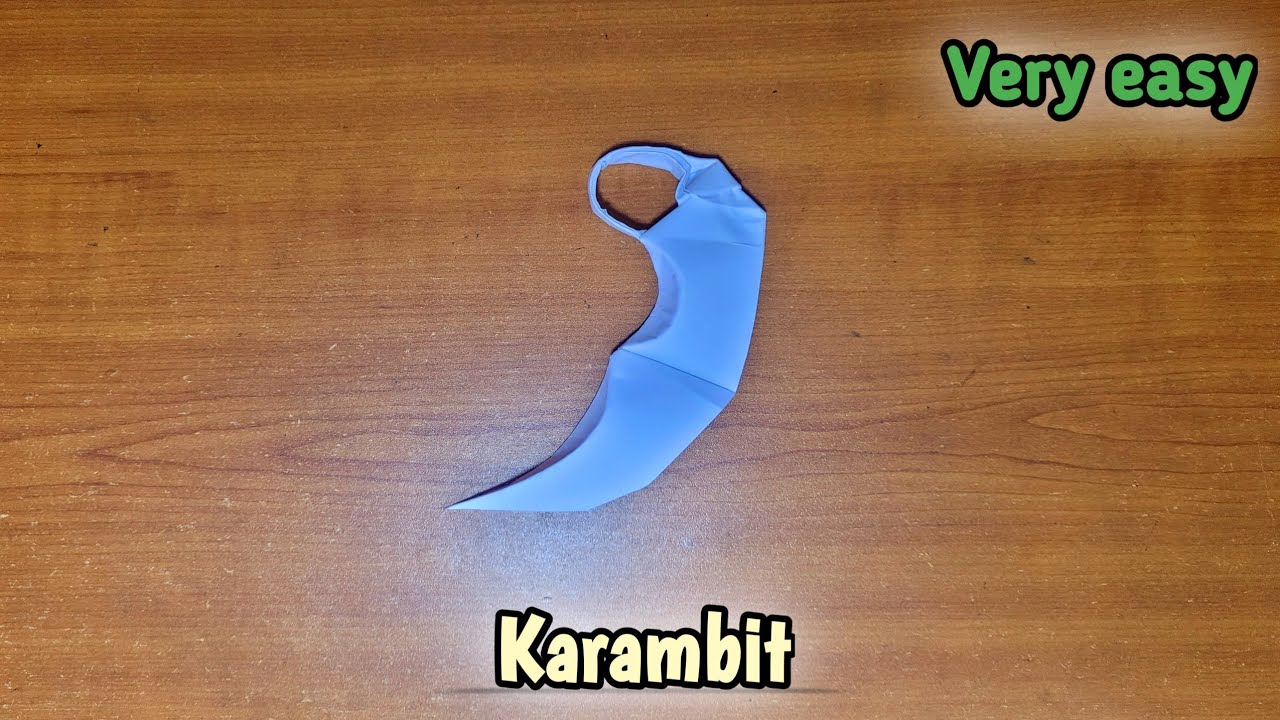 How To Make A Paper Karambit Origami Karambit Knife Paper Knife how-to-make-a-paper-karambit-origami-karambit-knife-paper-knife