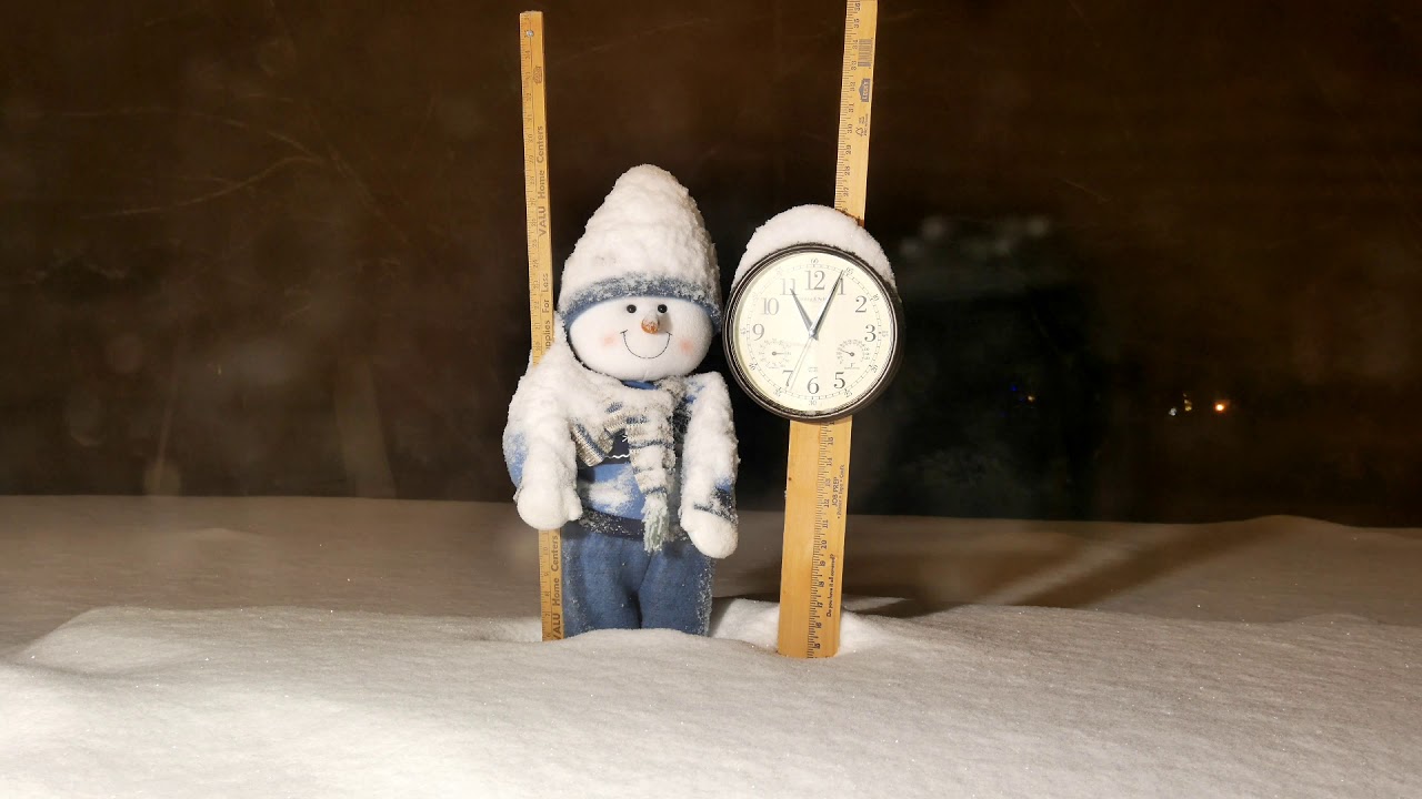 Time-lapse snowfall December 2019 - YouTube