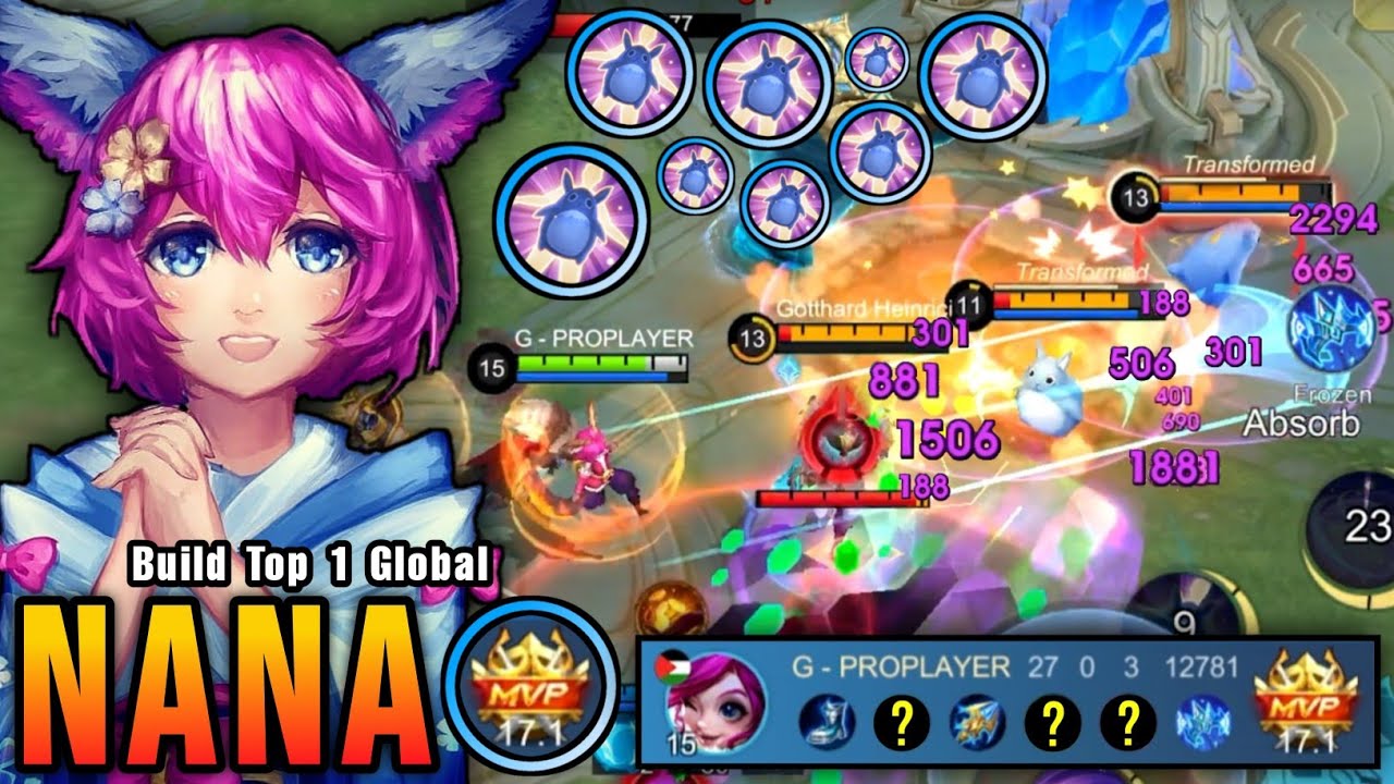 27 Kills No Death!! Deadly Combo Nana 100% Annoying!! - Build Top 1 Global Nana ~ MLBB - YouTube