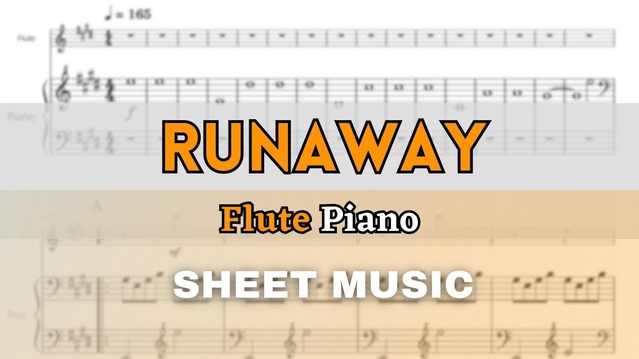 Kanye West - Runaway | Flute and Piano (Sheet Music/Full Score) - YouTube