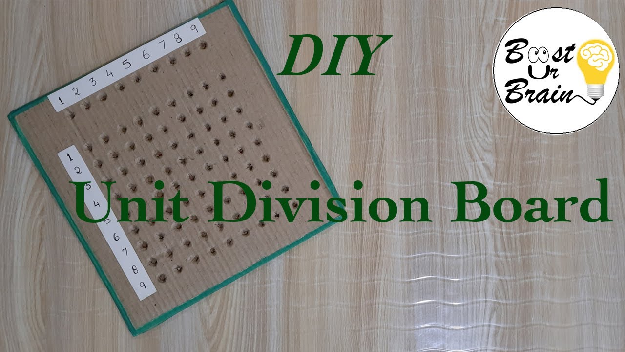 DIY How To Make Unit Division Board YouTube DIY How To Make Unit Division Board YouTube