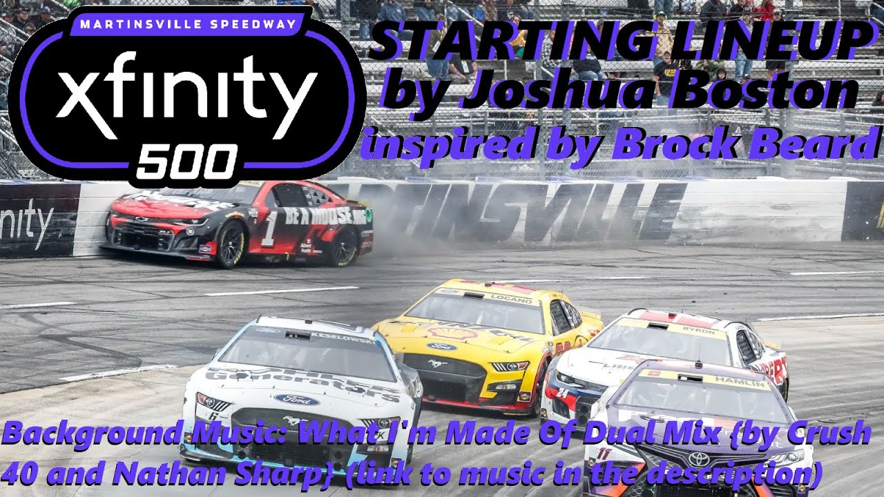 2025 Xfinity 500 Starting Lineup (Rebirth Cup Series) - YouTube