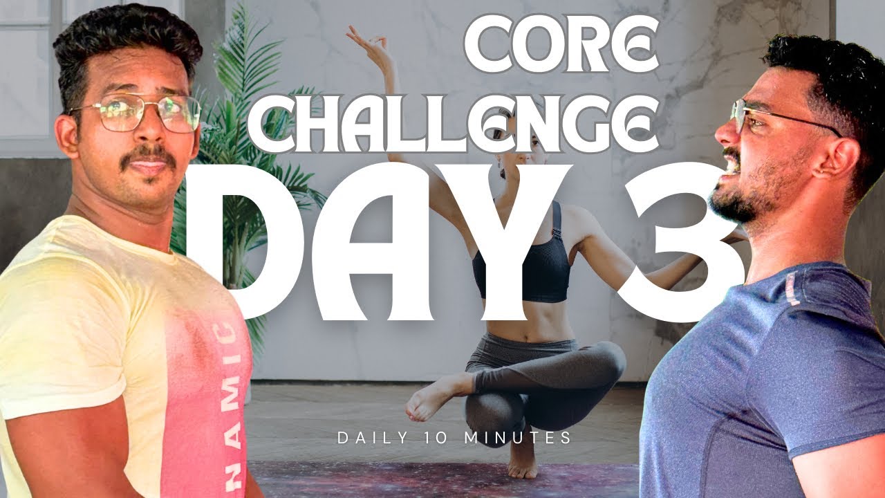 30 Day Core Challenge - Day 3 | Intense 7-Min Core Workout (No ...