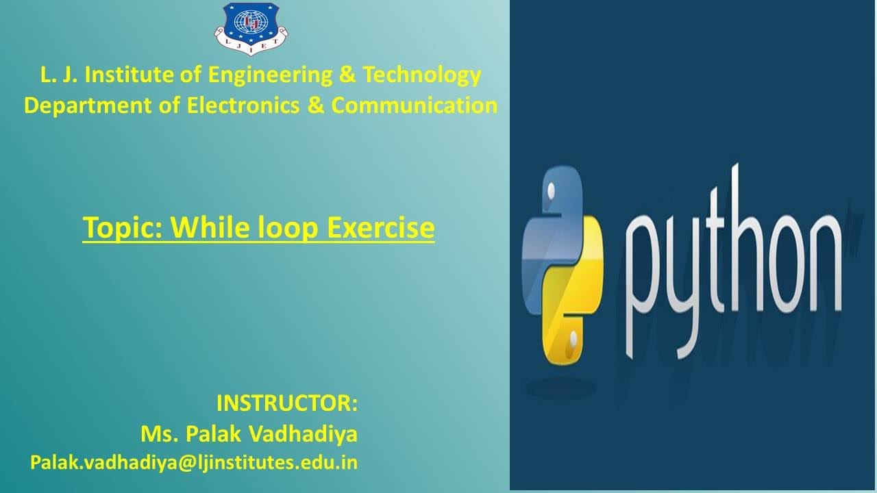 Session 07 Python Programming Sem 5 Ec While Loop Exercise Youtube 4571
