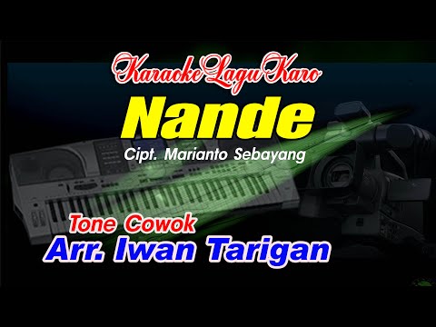 Karaoke Lagu Karo Nande Tone Cowok