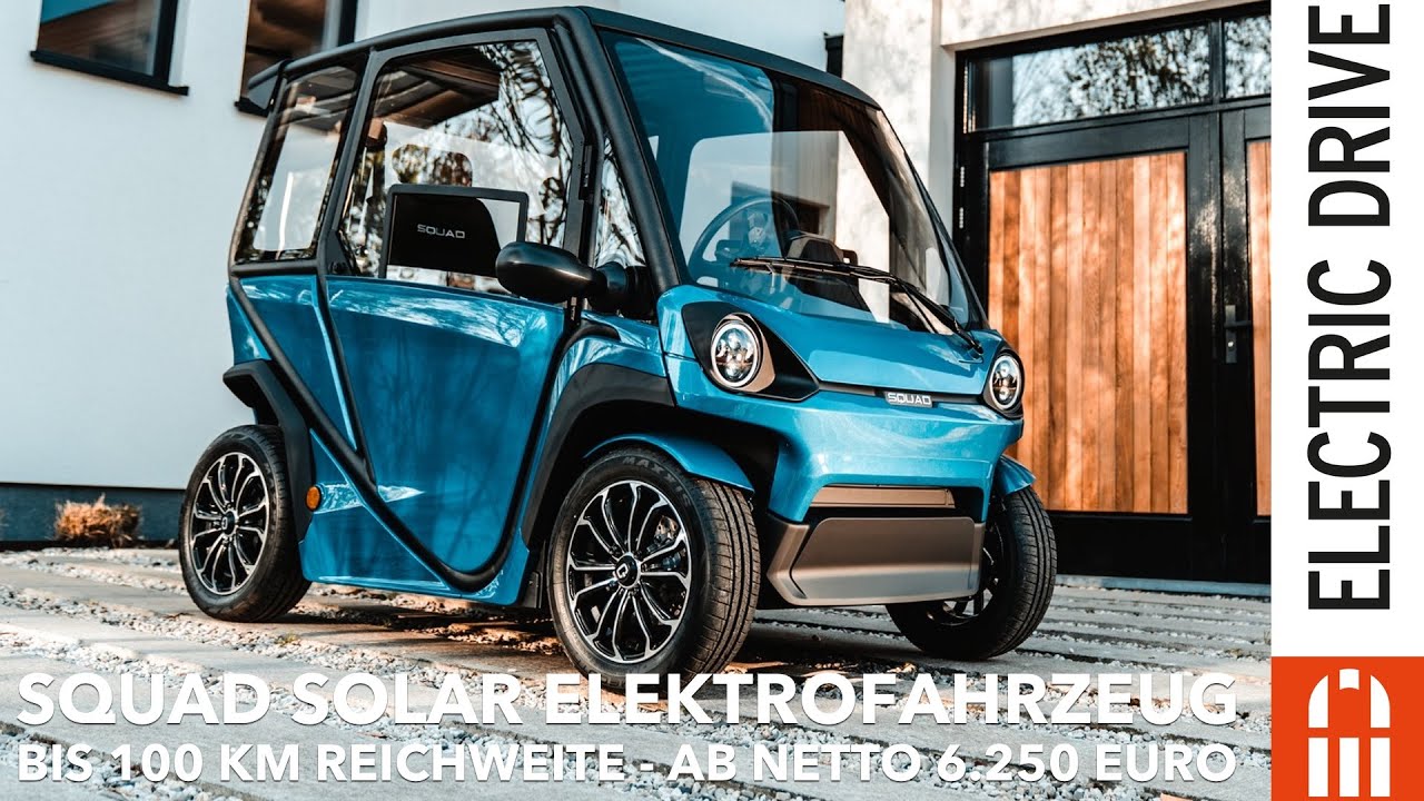 SQUAD Solar Elektrofahrzeug ab 6.250 Euro (netto) | technische Daten ...