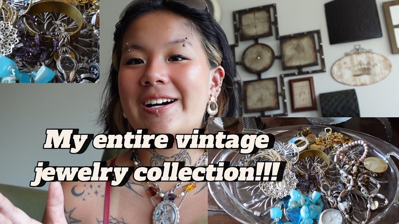 My entire jewelry collection, vintage jewelry collection, jewelry tour ...