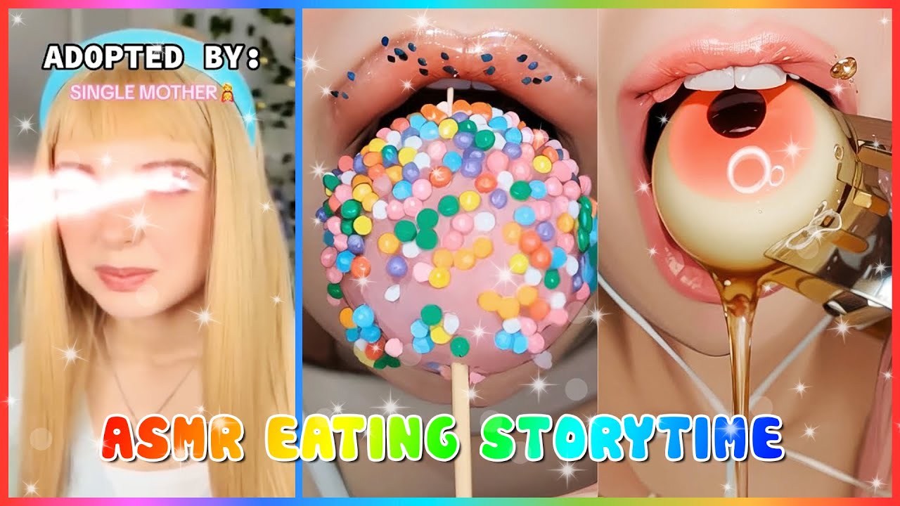 🌈💖 ASMR EATING STORYTIME 💖 POV @briannamizura @marrkadams89 , Storytime ...