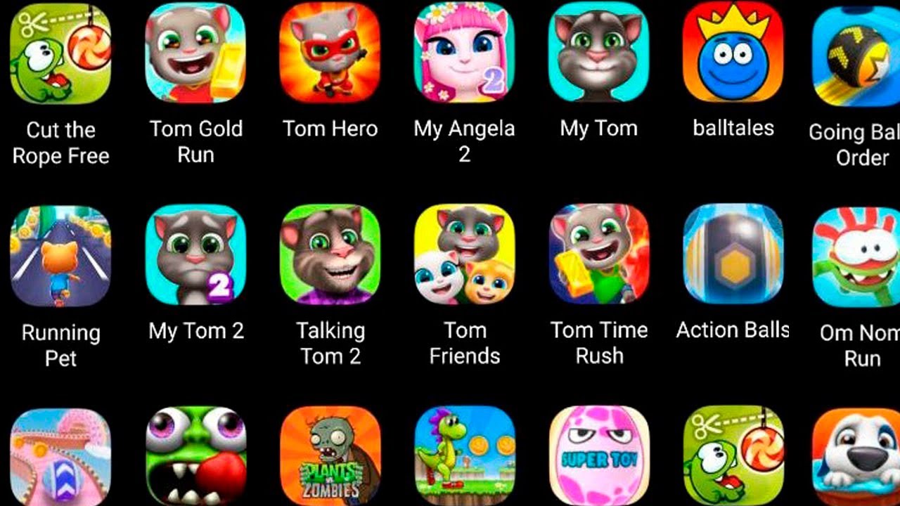 Talking Tom Hero Dash, Tom GOld Run, Talking Tom Time Rush, My Tom, My ...