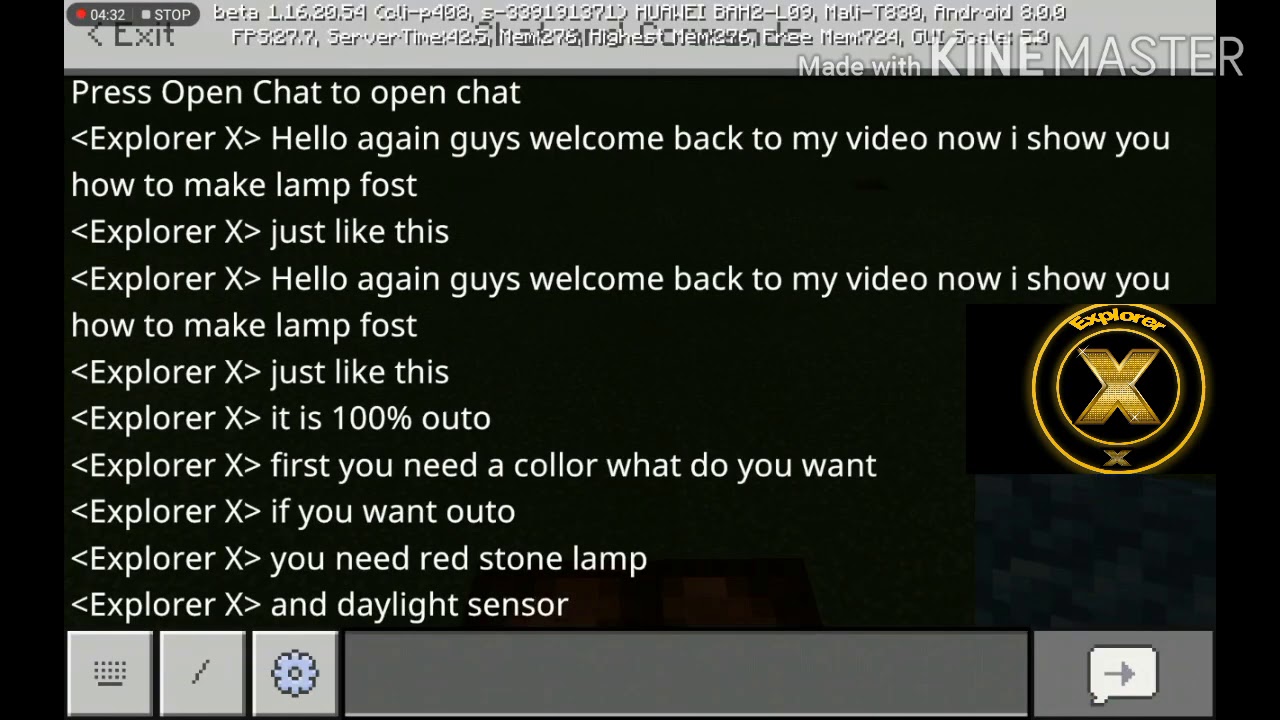 How to make lamp post in mine craft #1 MINECRAFT - YouTube