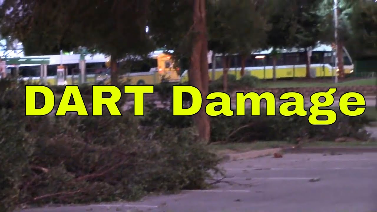 DART LBJ/Central Train Station Storm Damage 06/09/2019 Dallas Area ...
