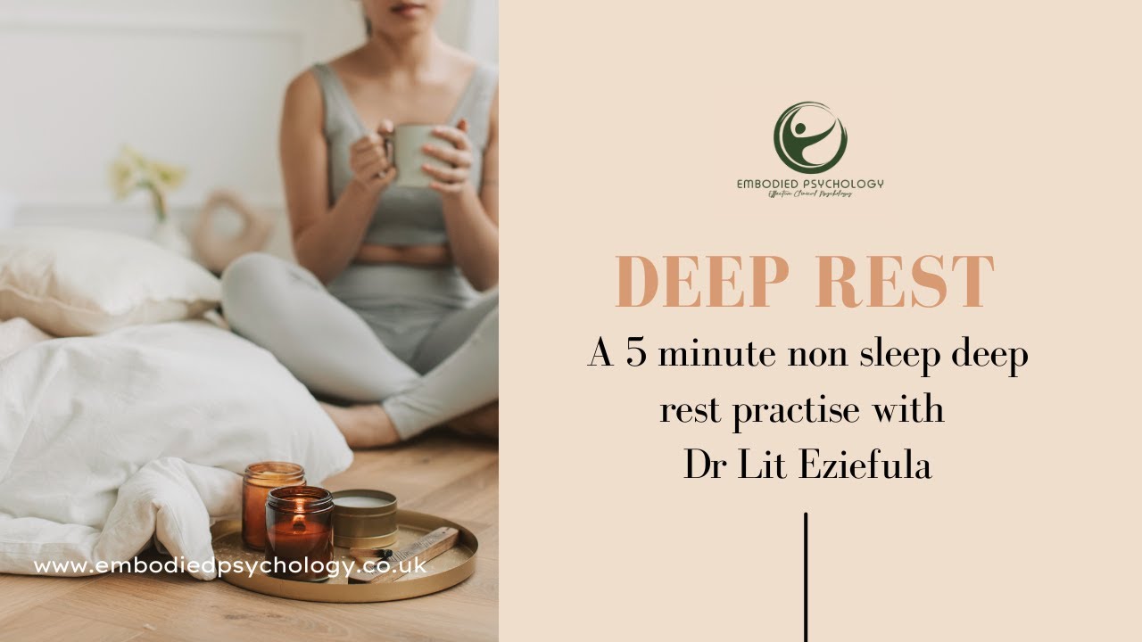 A 5 minute non sleep deep rest practise - YouTube
