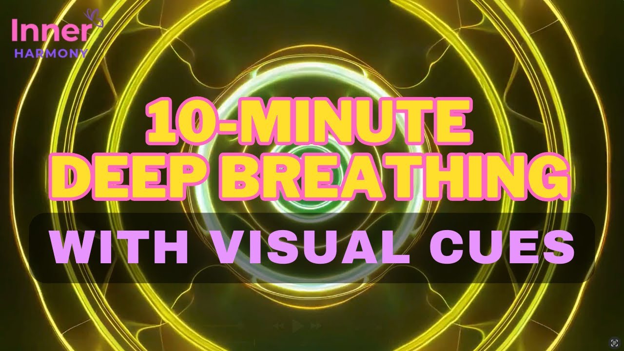 10 Minute Deep Breathing with Visual Cues - YouTube