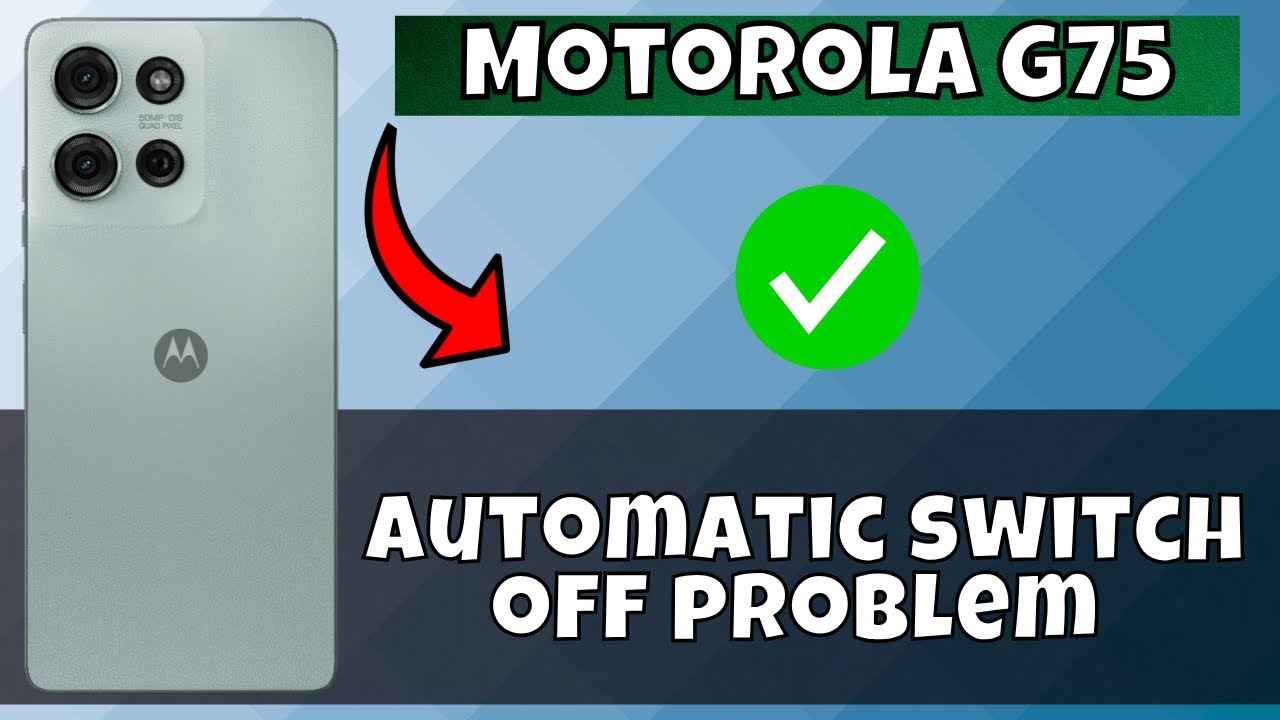 How to Fix Motorola G75 Phone Automatic switch off problem #tutorial ...