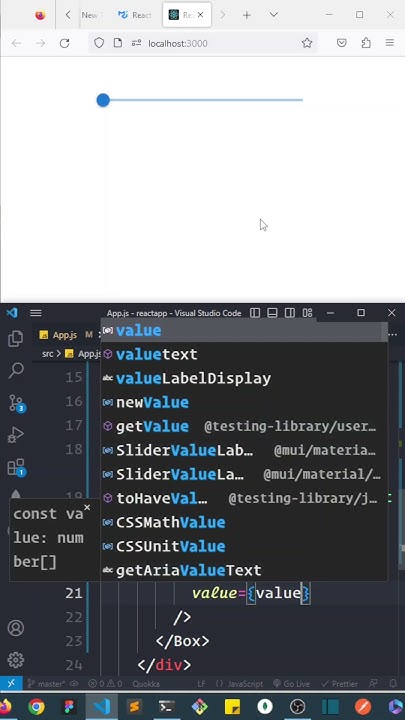 Reactjs Material Ui Slider Range Component Reactjs Slider Materialui Youtube