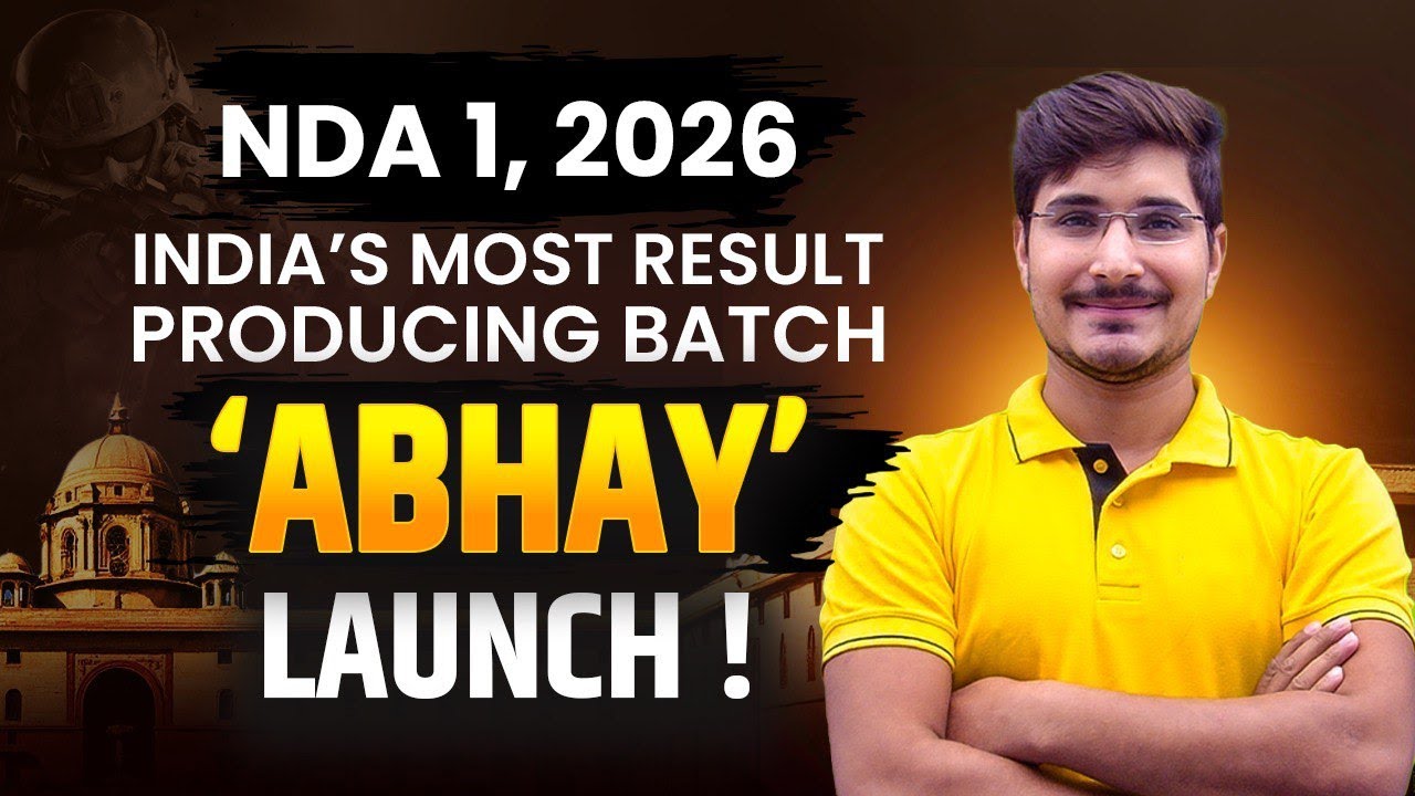 Launching The Most Trustful Batch | NDA 1 2026 Abhay Batch | #ndapreparation #nda22025 #ndaexam ...