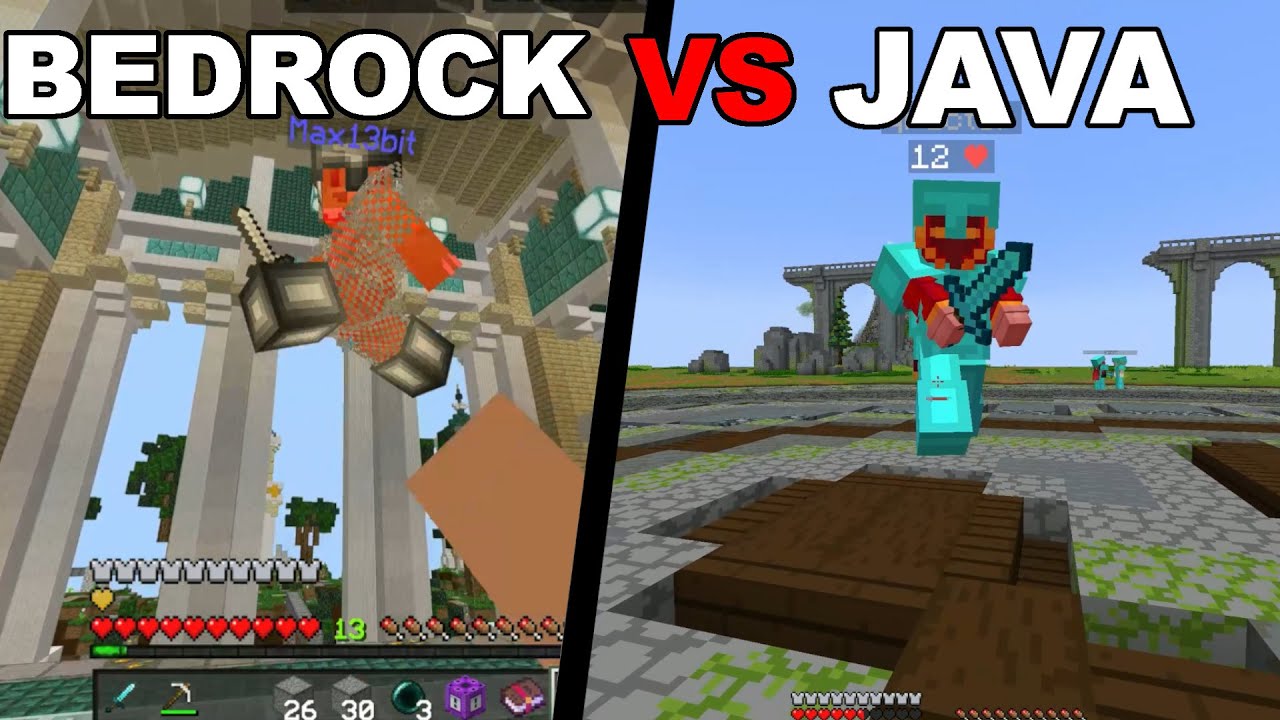 Bedrock vs Java PVP - Which is Better? - YouTube