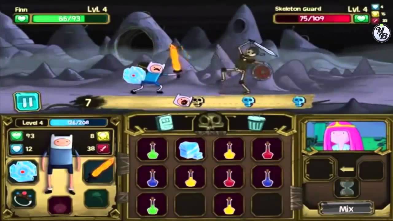 Adventure Time - Finn & Bones - Adventure Time Games - YouTube