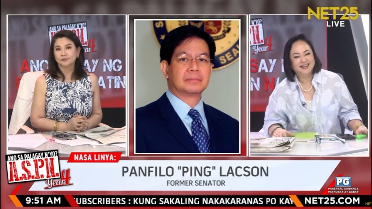 PING LACSON on Kidnapping and POGOs: Interview on NET25 - YouTube