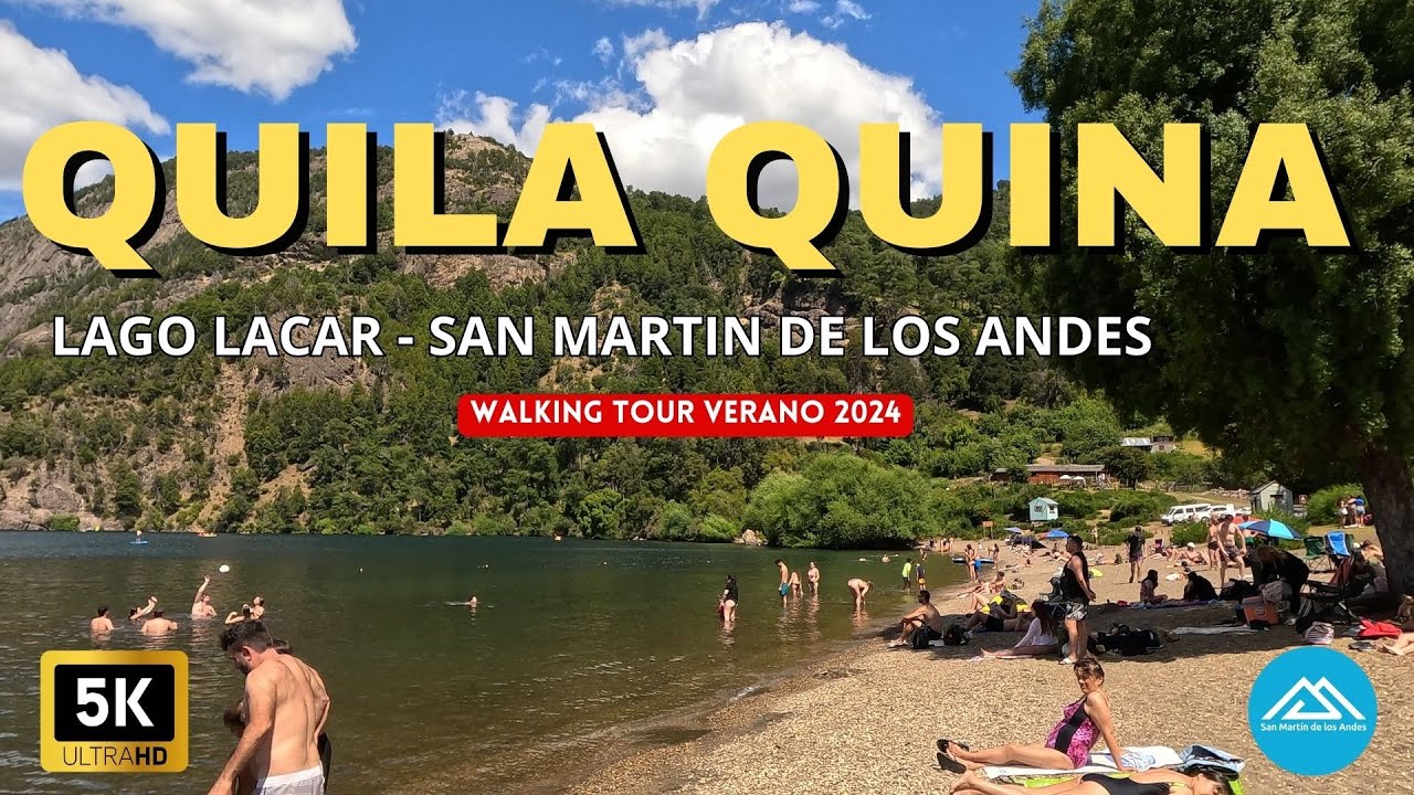 🏖️ UN DIA en la TRANQUILA PLAYA QUILA QUINA 🏞️ San Martín de los Andes ...