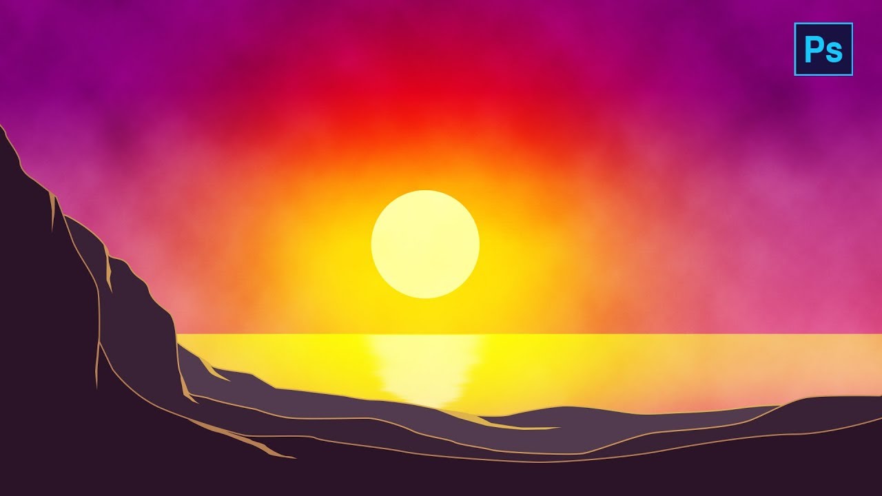 Photoshop Tutorial How To Make Sunset Scenery Art On Photoshop YouTube Photoshop Tutorial How To Make Sunset Scenery Art On Photoshop YouTube