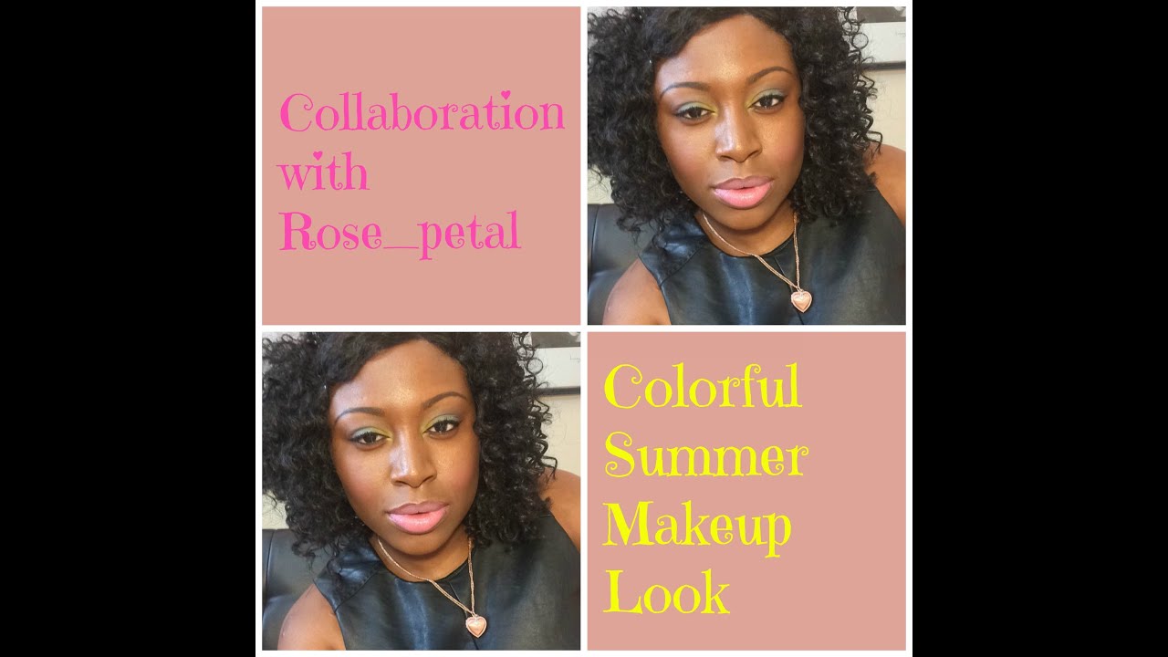 COLLABORATION | Colorful Summer Makeup Look - YouTube