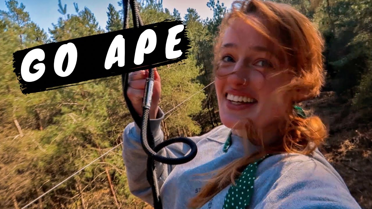 An OBSTACLE COURSE IN THE SKY at Go Ape Treetop Adventure - YouTube