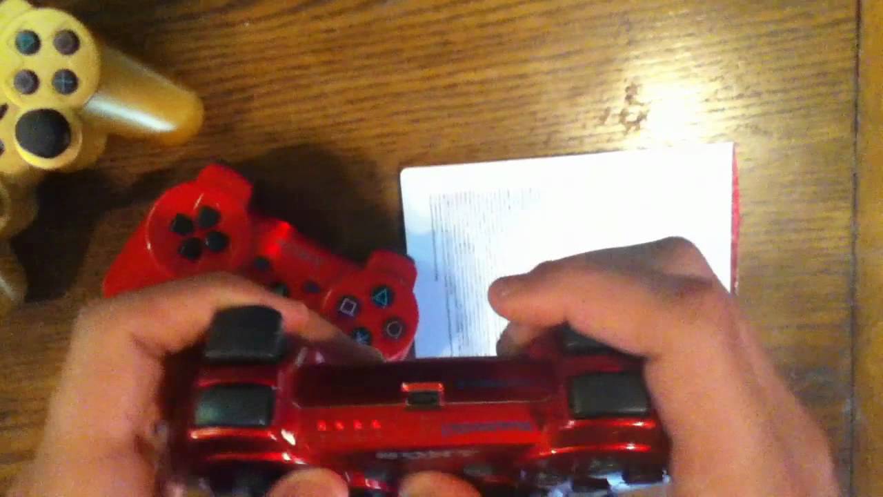 PS3 Dualshock 3 Wireless Controller Unboxing (Cola Red) - YouTube