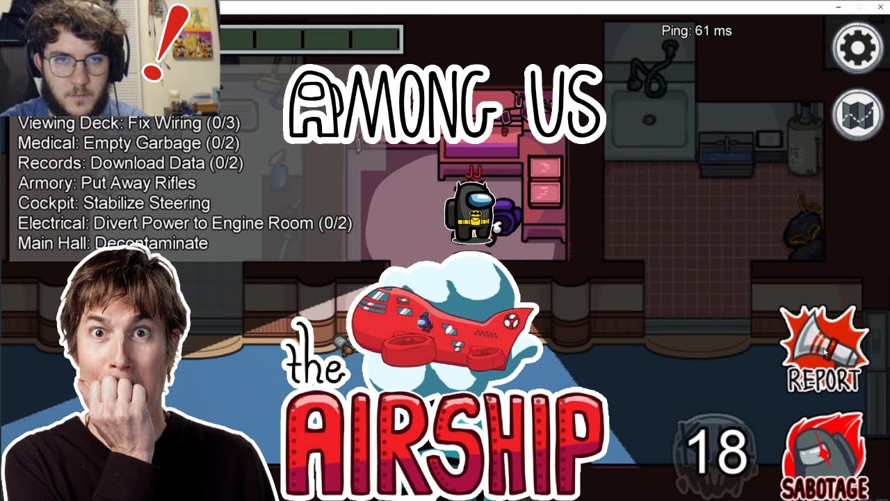 Among Us New Map Airship Imposter Gameplay! - YouTube