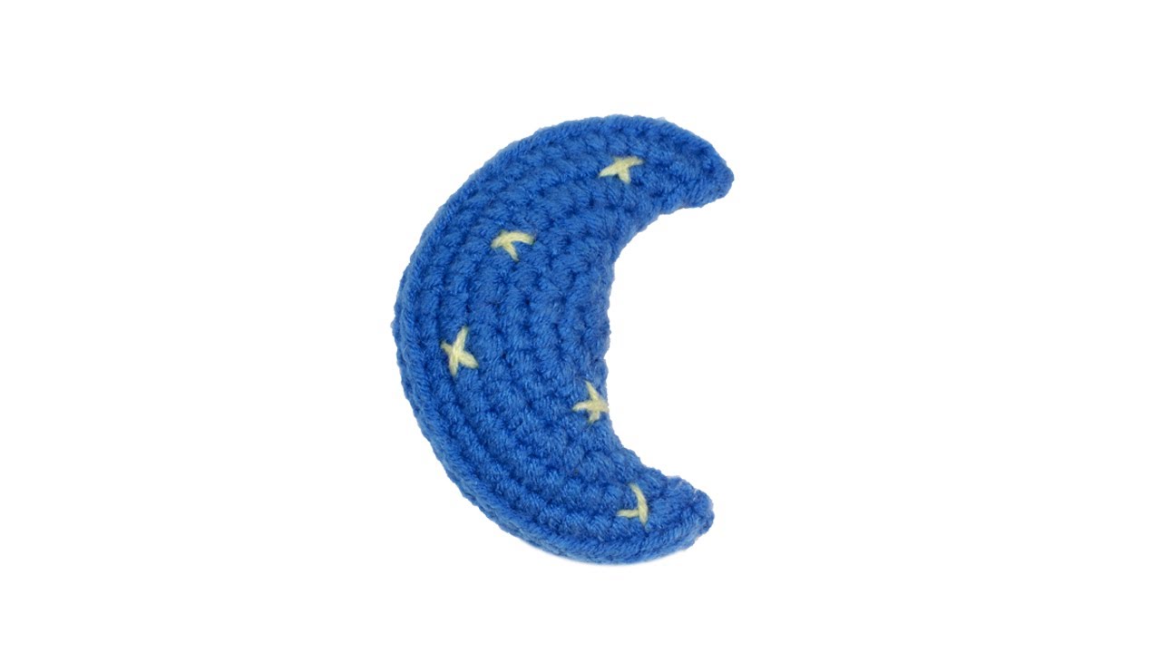 Moon Ornament-2: How to crochet the moon？ - YouTube