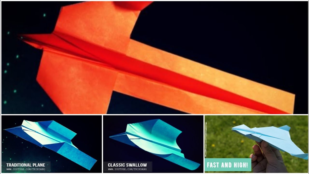 THE GREATEST PAPER PLANE EVER - Let's make a paper plane that flies - 8 ...