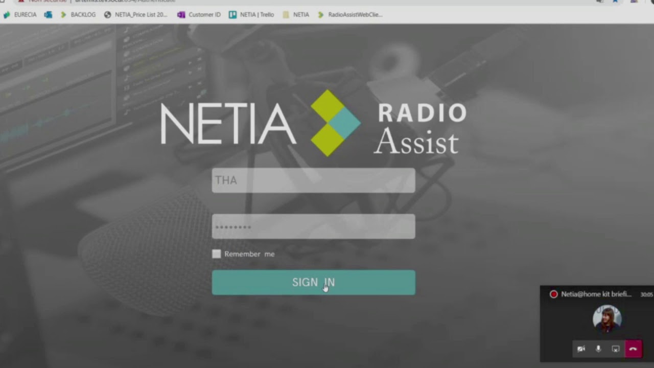Kit@Home, access NETIA database via web - YouTube