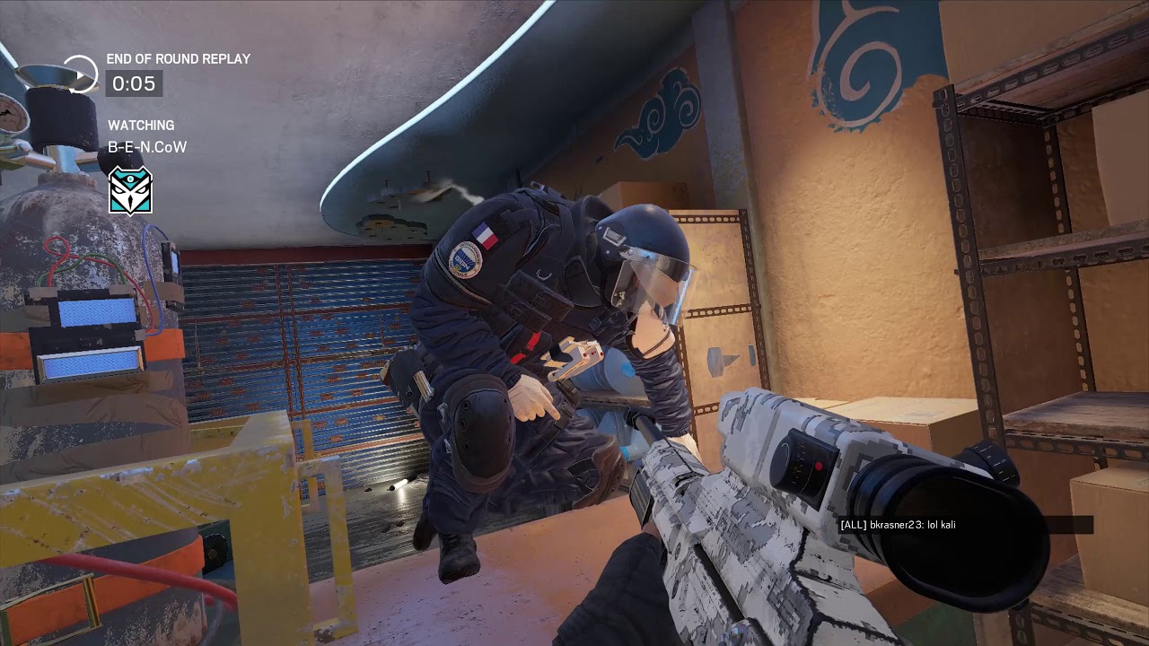 Rainbow Six: Siege, Kali miss the noscope (extrem short distance) - YouTube